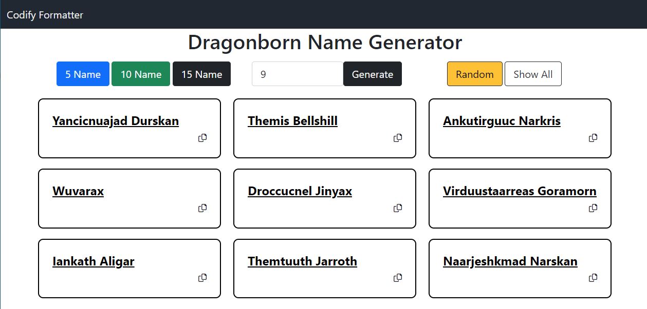 Dragonborn Name Generator bg3 Online : Codifyformatter