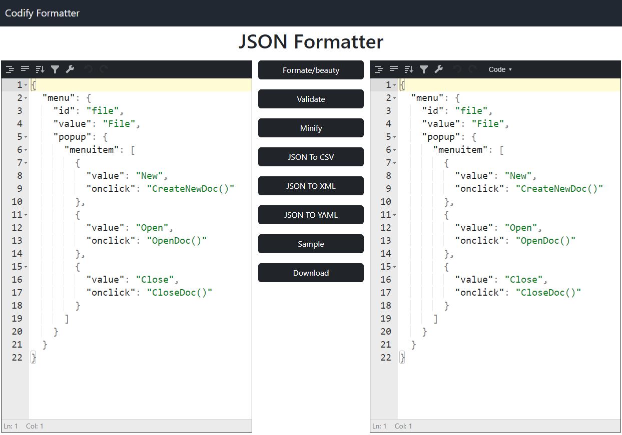 Best JSON Formatter and JSON Validator, JSON Converter to Convert YAML ... Best JSON Formatter and JSON Validator, JSON Converter to Convert YAML ...